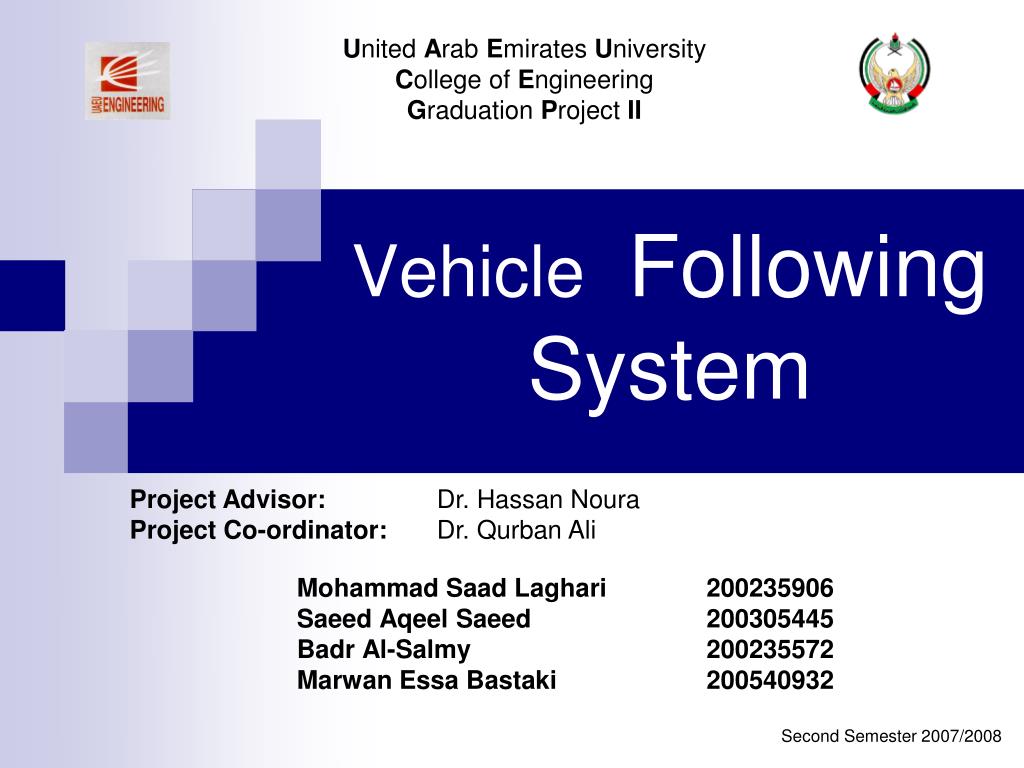 PPT - Vehicle Following System PowerPoint Presentation, free download ...