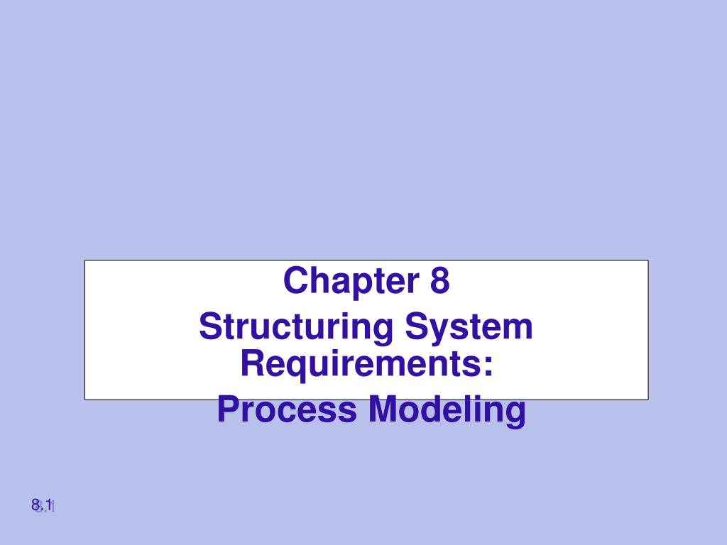 PPT - Chapter 8 Structuring System Requirements: Process Modeling PowerPoint Presentation - ID ...
