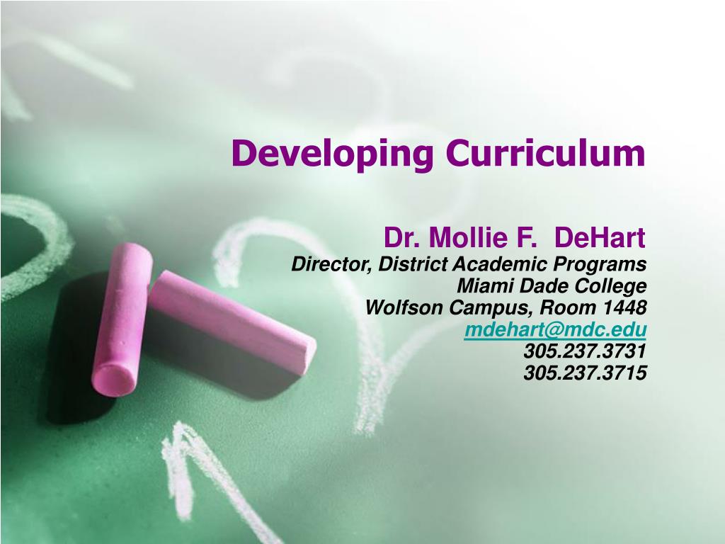 PPT - Developing Curriculum PowerPoint Presentation, free download - ID ...