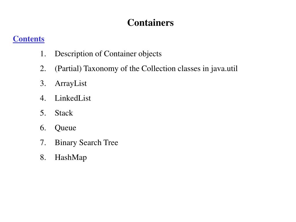 PPT - Containers PowerPoint Presentation, free download - ID:599668