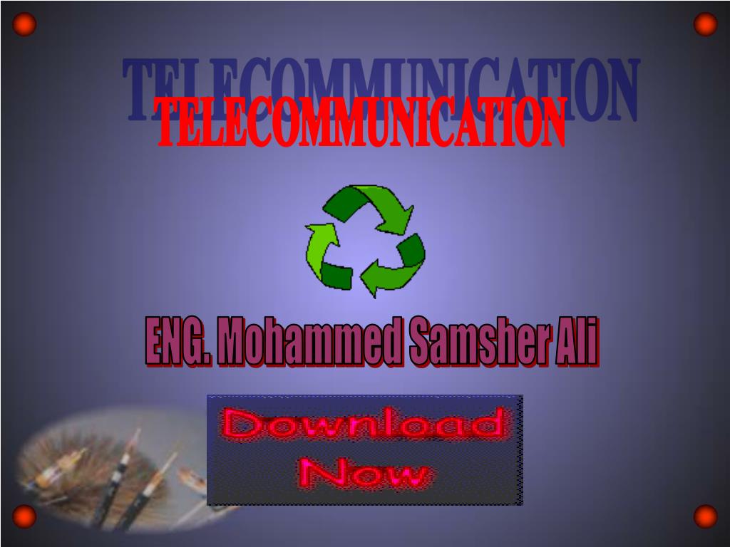 PPT - TELECOMMUNICATION PowerPoint Presentation, free download - ID:600473