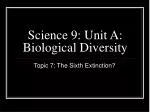 PPT - BIOLOGY POWERPOINT SLIDESHOW Grade 9 Science BIOLOGICAL DIVERSITY ...