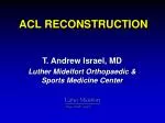 PPT - ACL reconstruction healing and Return to Play PowerPoint ...