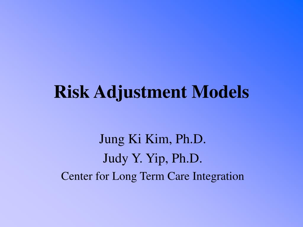 PPT - Risk Adjustment Models PowerPoint Presentation, free download ...