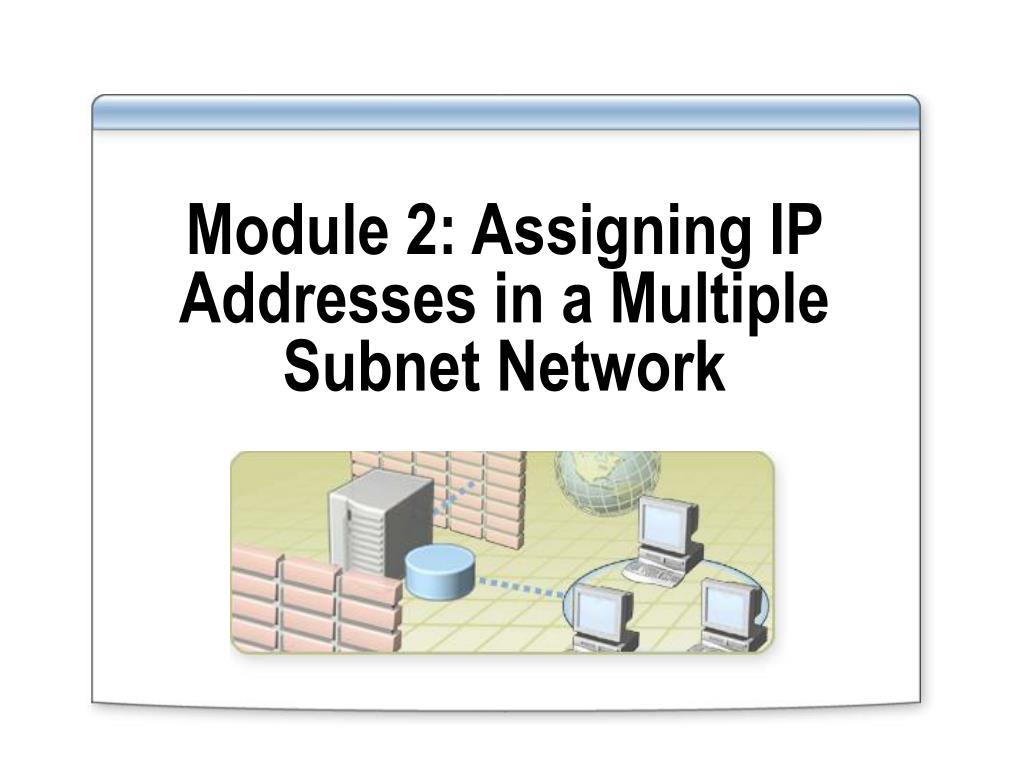 PPT - Module 2: Assigning IP Addresses in a Multiple Subnet Network ...