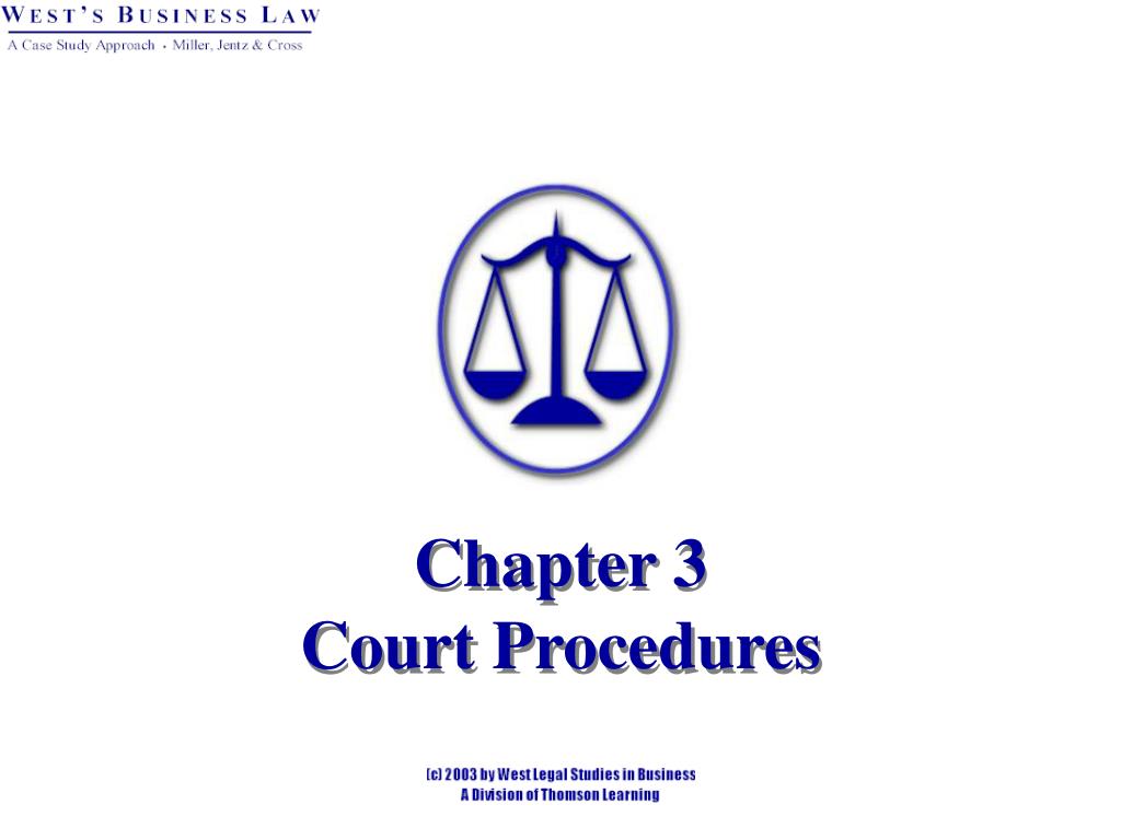 PPT - Chapter 3 Court Procedures PowerPoint Presentation, free download ...