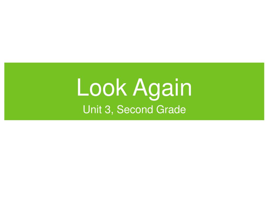 PPT - Look Again PowerPoint Presentation, free download - ID:605847