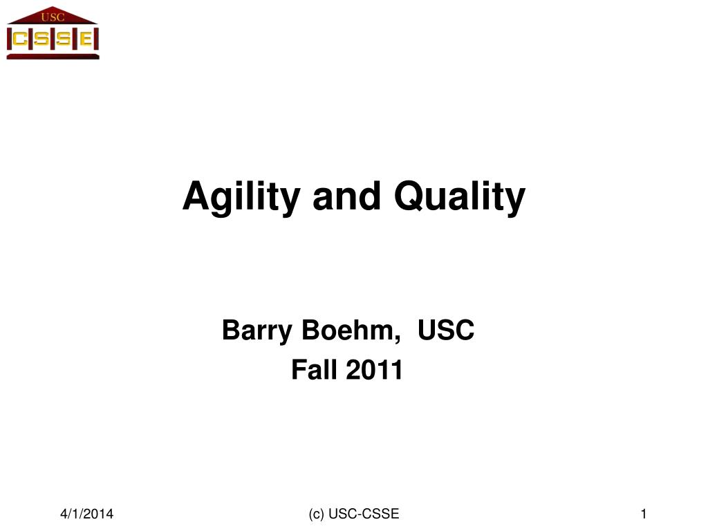 PPT - Agility and Quality PowerPoint Presentation, free download - ID ...