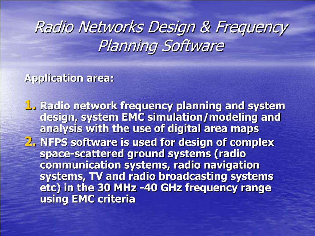 PPT - Radio Networks Design & Frequency Planning Software PowerPoint ...