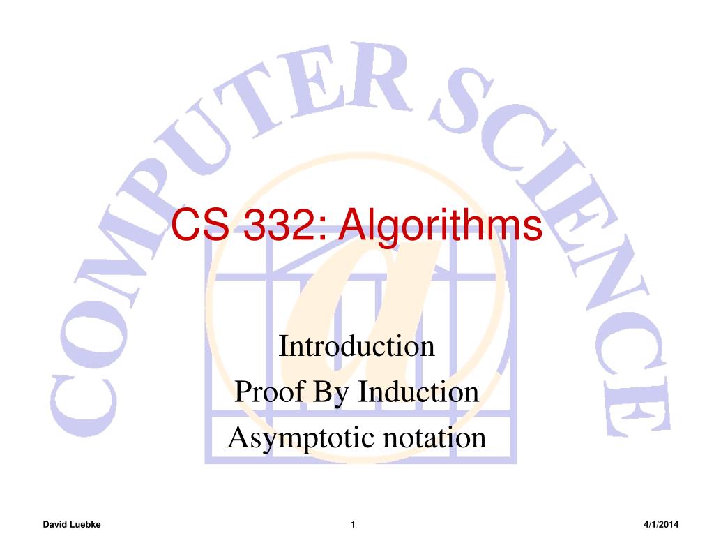 PPT - CS 332: Algorithms PowerPoint Presentation, free download - ID:608923