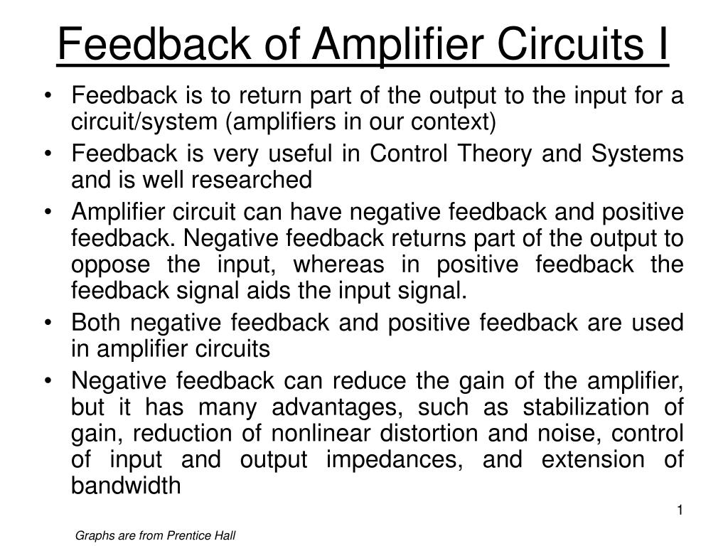 PPT - Feedback of Amplifier Circuits I PowerPoint Presentation, free ...