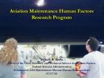 PPT - Human Factors in Maintenance PowerPoint Presentation, free ...