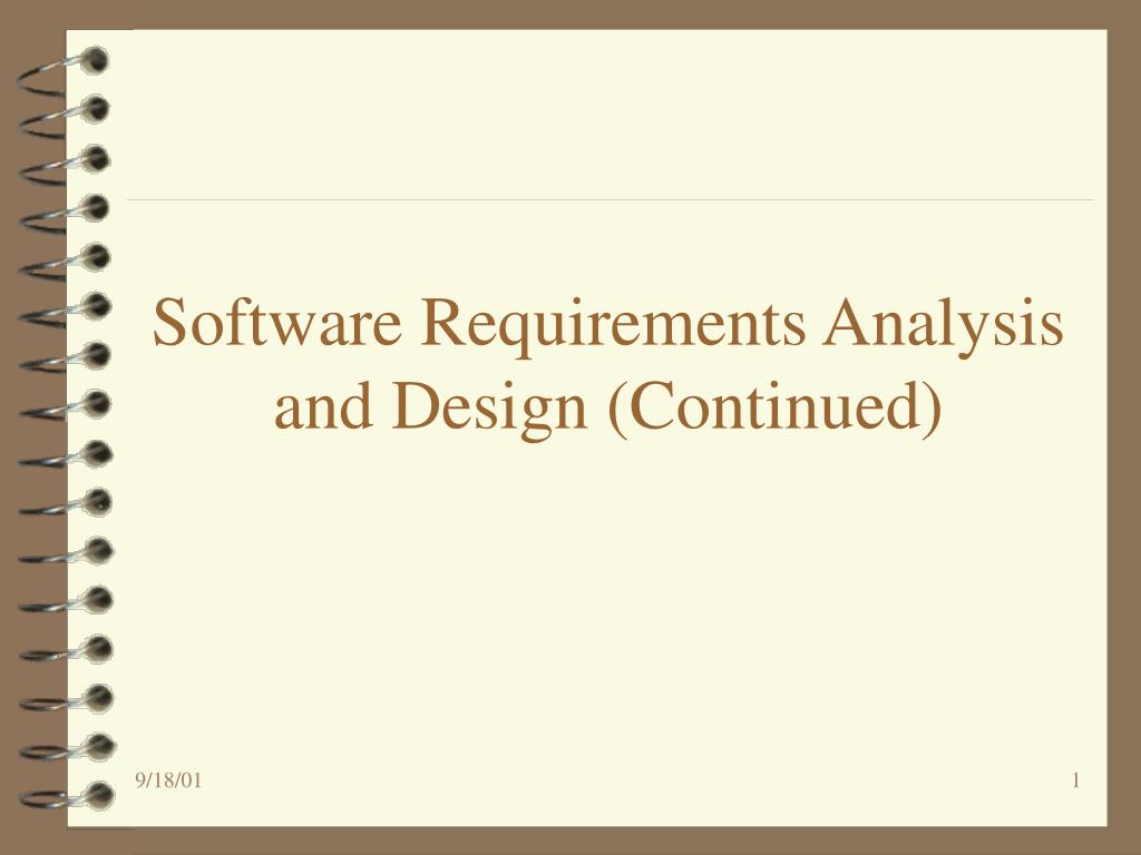 PPT - Software Requirements Analysis and Design (Continued) PowerPoint ...