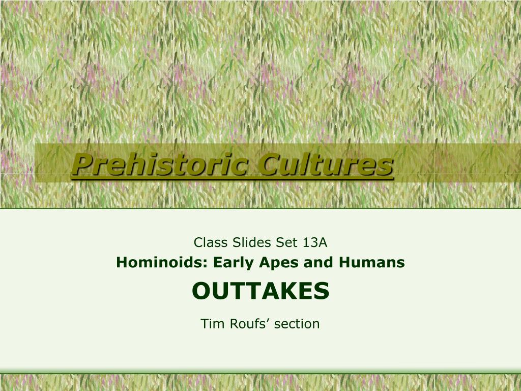 PPT - Evolutionary Trends of Apes and Humans: A Prehistoric Overview ...
