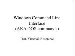 PPT - DOS Commands PowerPoint Presentation, free download - ID:5121653