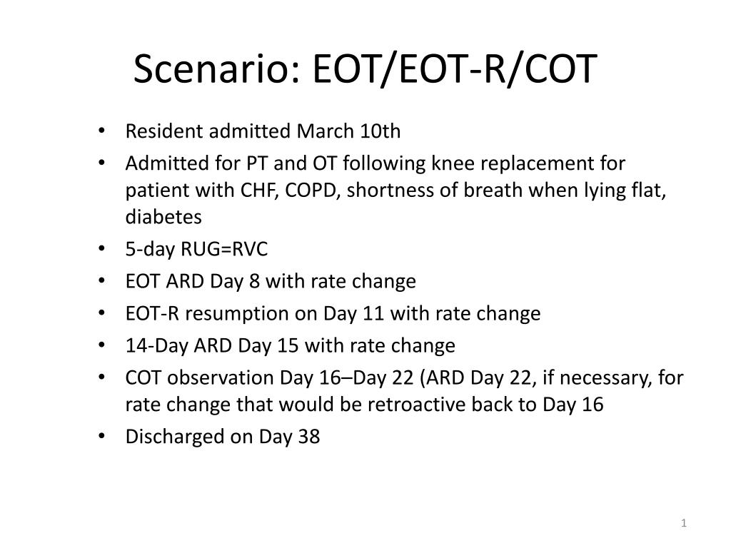 PPT - Scenario: EOT/EOT-R/COT PowerPoint Presentation, free download ...
