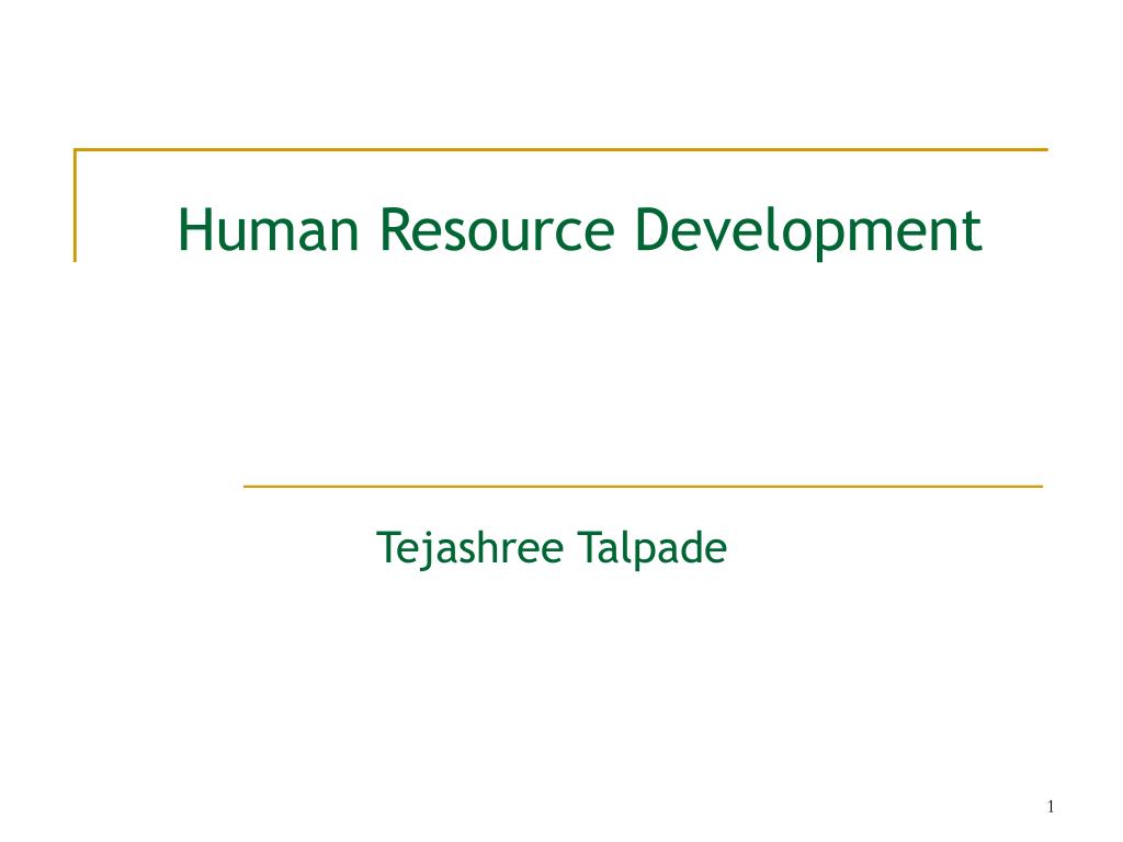 PPT - Human Resource Development PowerPoint Presentation, free download ...