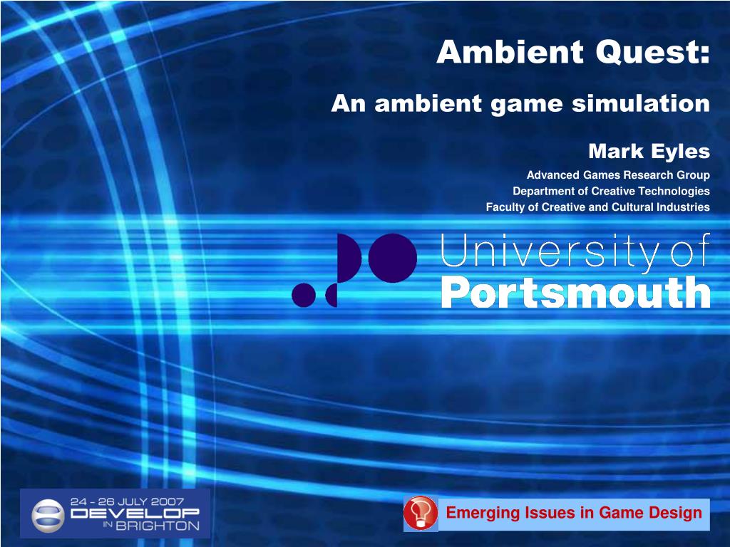 PPT - Ambient Quest: An ambient game simulation PowerPoint Presentation ...