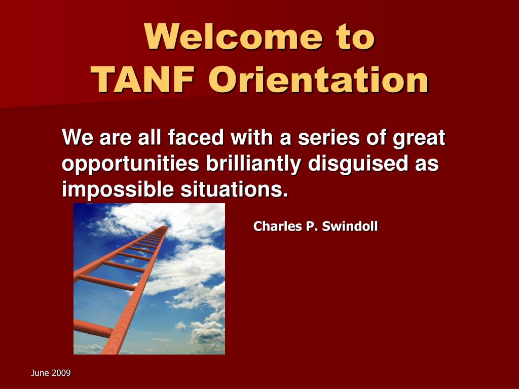PPT - Welcome to TANF Orientation PowerPoint Presentation, free ...