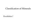 PPT - Classification of Minerals PowerPoint Presentation, free download ...
