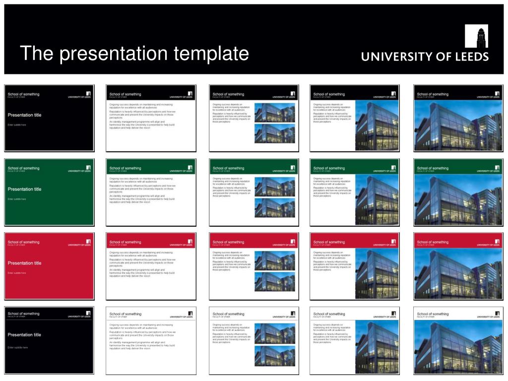 PPT - The presentation template PowerPoint Presentation, free download ...