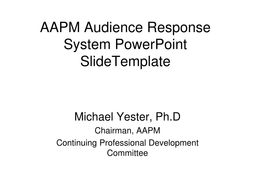 PPT - Audience Response System PowerPoint Slide Template PowerPoint ...