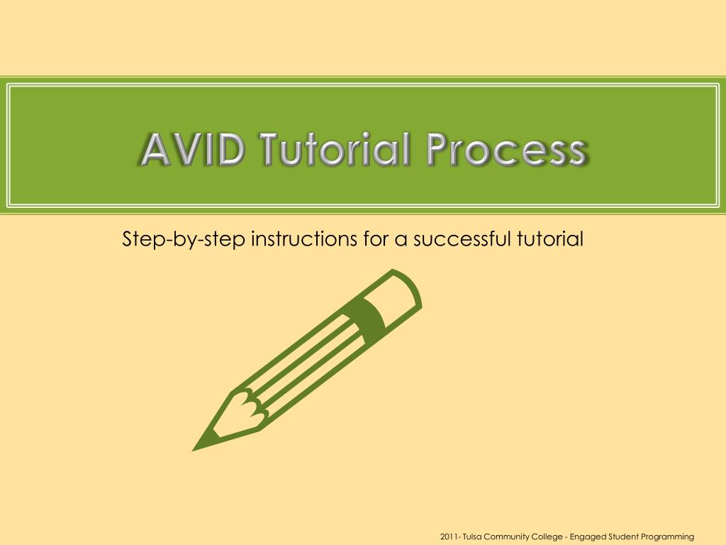 PPT - AVID Tutorial Process PowerPoint Presentation, free download - ID ...