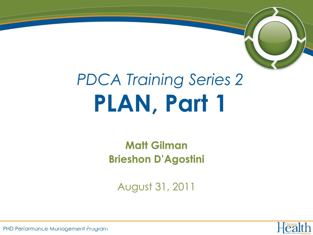PPT - PDCA Training Series 2 PLAN, Part 1 PowerPoint Presentation, free ...