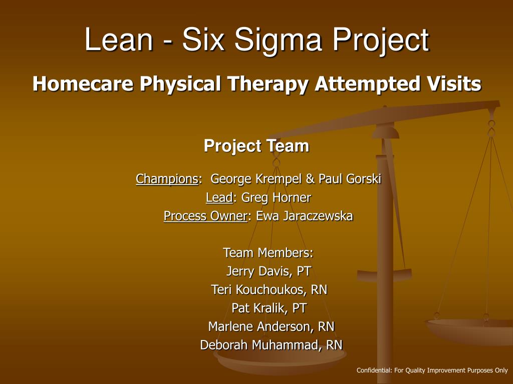 PPT - Lean - Six Sigma Project PowerPoint Presentation, free download ...