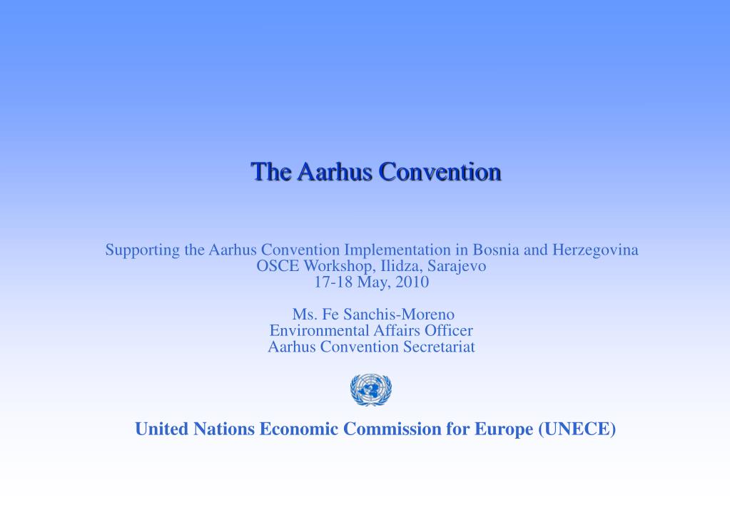 PPT - The Aarhus Convention PowerPoint Presentation, free download - ID ...