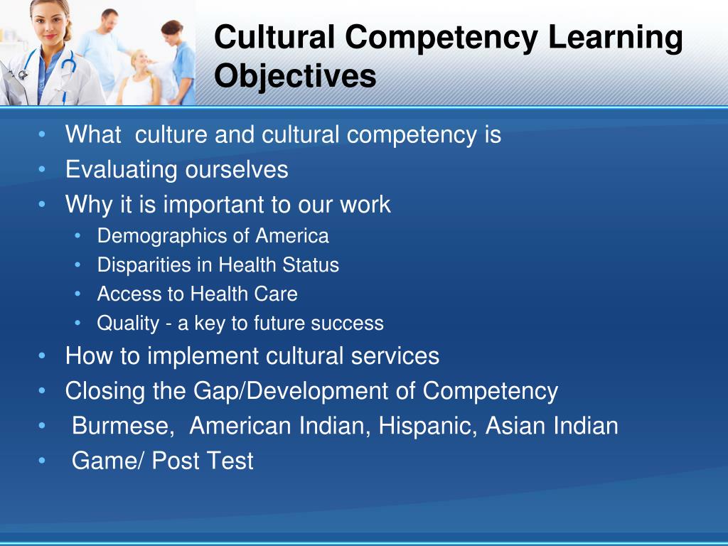 PPT - Cultural Competency Learning Objectives PowerPoint Presentation ...