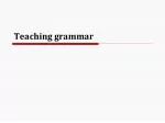 PPT - Unit 7 Teaching Grammar PowerPoint Presentation, free download ...