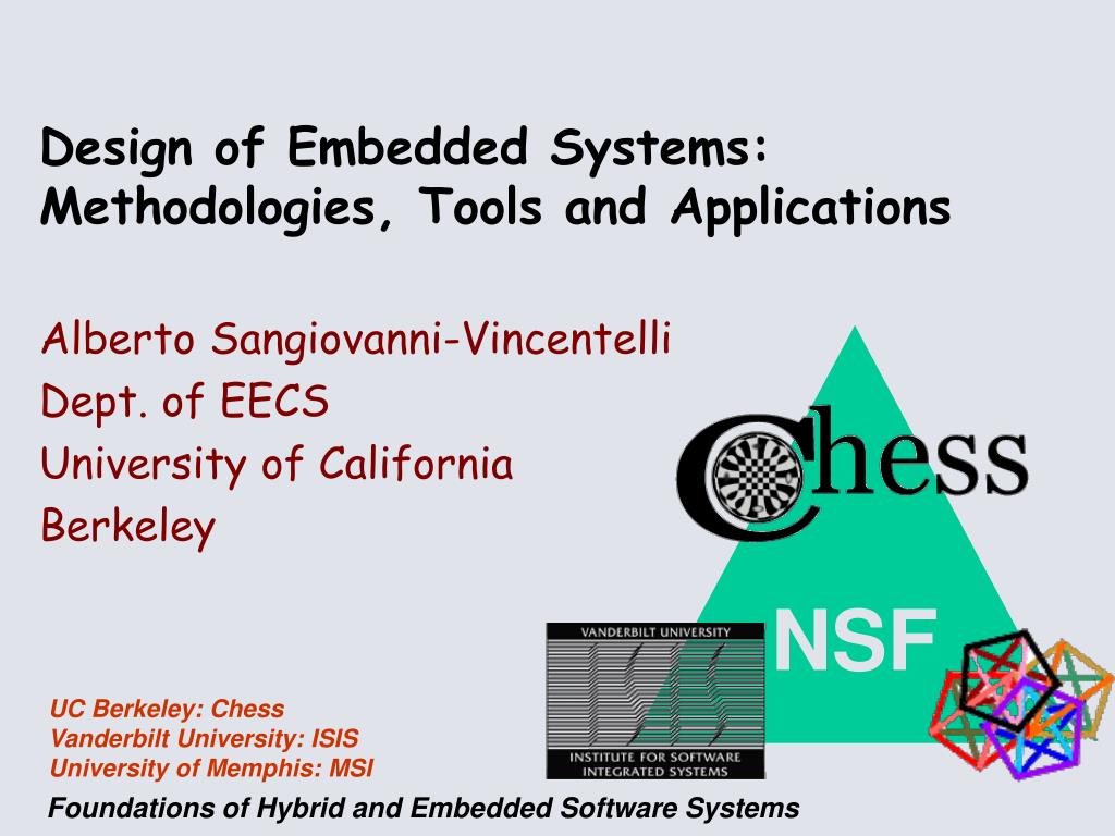 PPT - Design of Embedded Systems: Methodologies, Tools and Applications ...