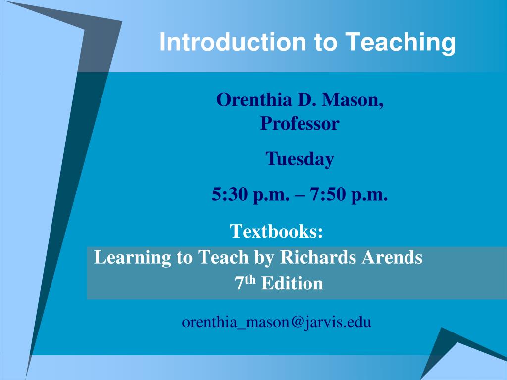 PPT - Introduction to Teaching PowerPoint Presentation, free download ...