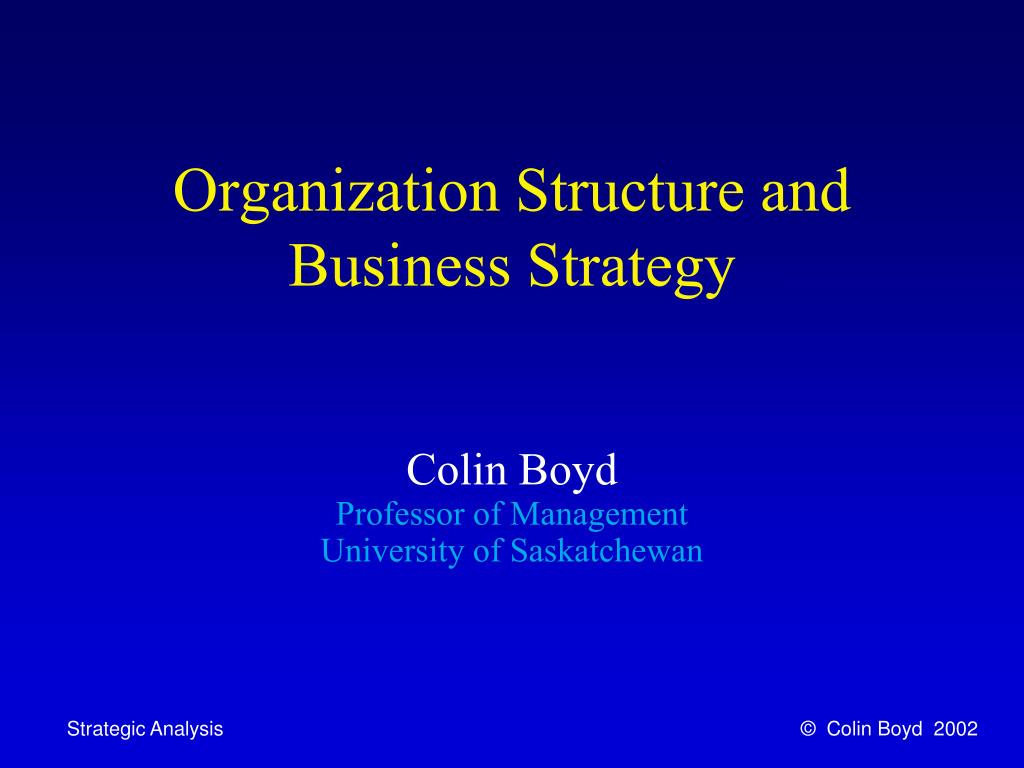 PPT - Organization Structure and Business Strategy PowerPoint ...