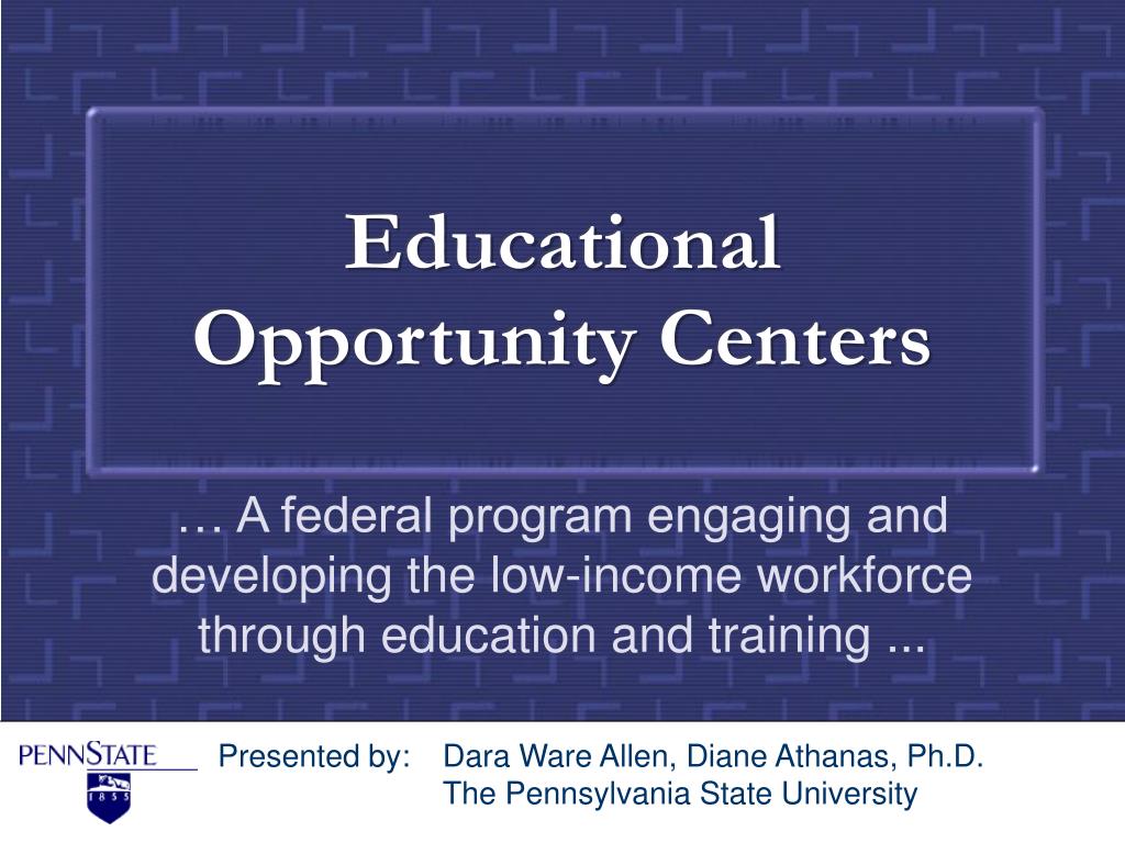 PPT - Educational Opportunity Centers PowerPoint Presentation, free ...