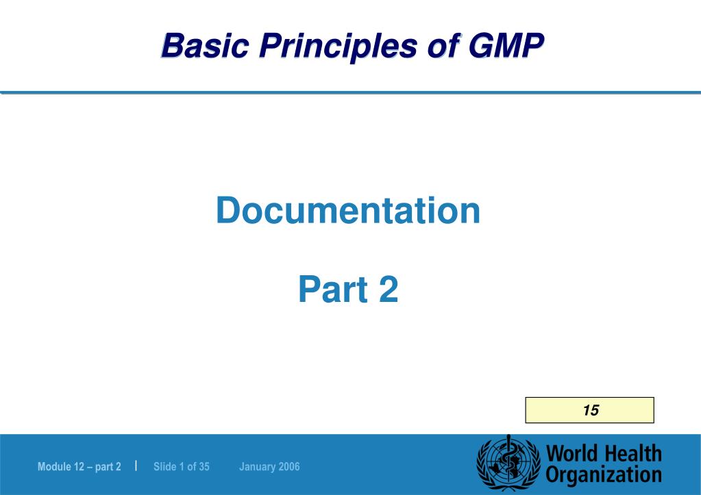 PPT - Basic Principles of GMP PowerPoint Presentation, free download ...