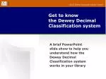 PPT - Dewey Decimal Classification (DDC) PowerPoint Presentation, free ...