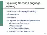 PPT - Principles of Instructed Second Language Learning PowerPoint ...