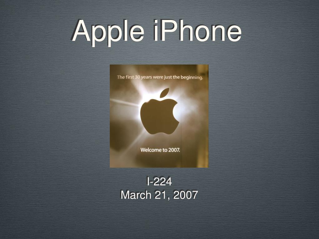 PPT - Apple iPhone PowerPoint Presentation, free download - ID:623538
