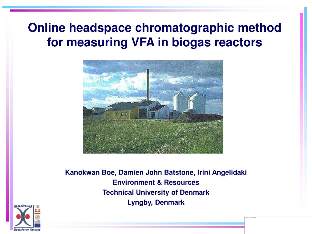 PPT - Online headspace chromatographic method for measuring VFA in ...