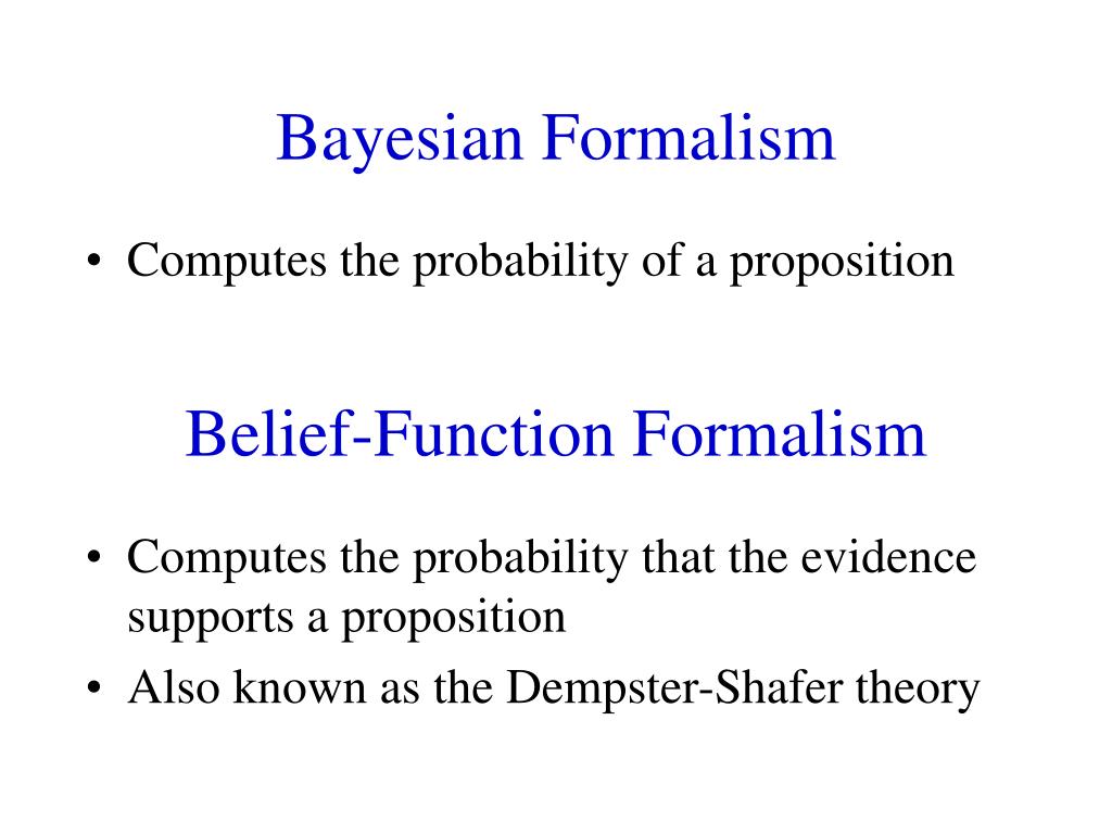 PPT - Belief-Function Formalism PowerPoint Presentation, free download ...