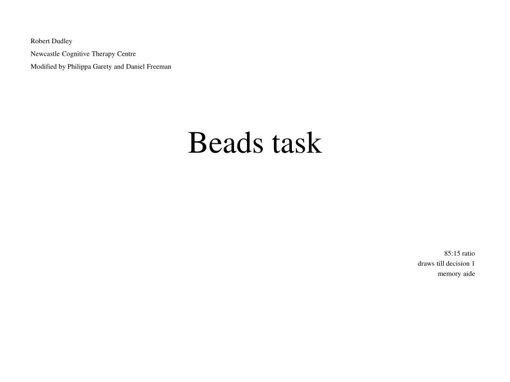 PPT - Beads task PowerPoint Presentation, free download - ID:623952