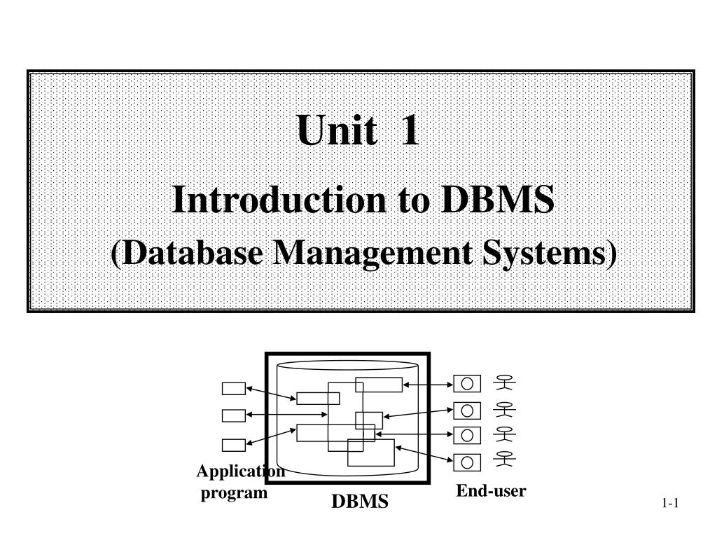 Ppt Unit 1 Introduction To Dbms Database Management Systems Powerpoint Presentation Id626354