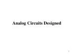 PPT - ANALOG ELECTRONIC CIRCUITS 1 PowerPoint Presentation, free ...