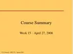 PPT - COURSE SUMMARY PowerPoint Presentation, free download - ID:6083140
