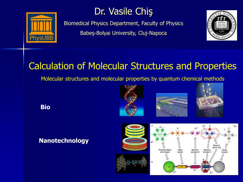 PPT - Calculation of Molecular Structures and Properties Molecular ...