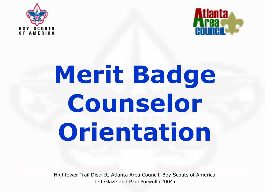 PPT - Merit Badge Counselor Orientation PowerPoint Presentation, free ...