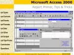 PPT - Microsoft Access 2000 PowerPoint Presentation, free download - ID ...