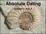 PPT - Relative and Absolute Dating PowerPoint Presentation, free ...